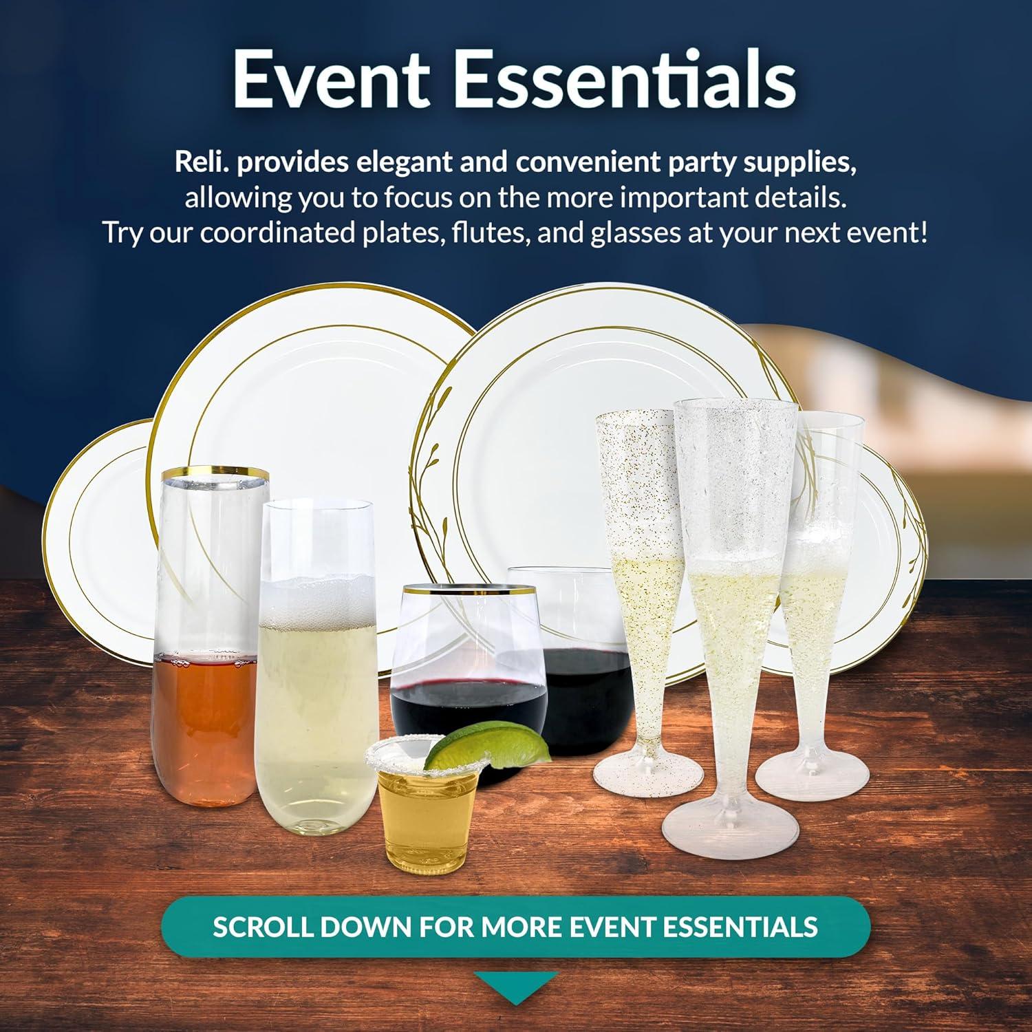 Reli. (220 Count 1 oz Plastic Shot Glasses Disposable | Clear Jello ...